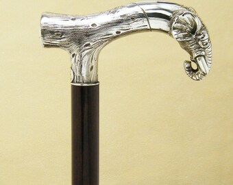 Elephant Wood Walking Stick | Etsy