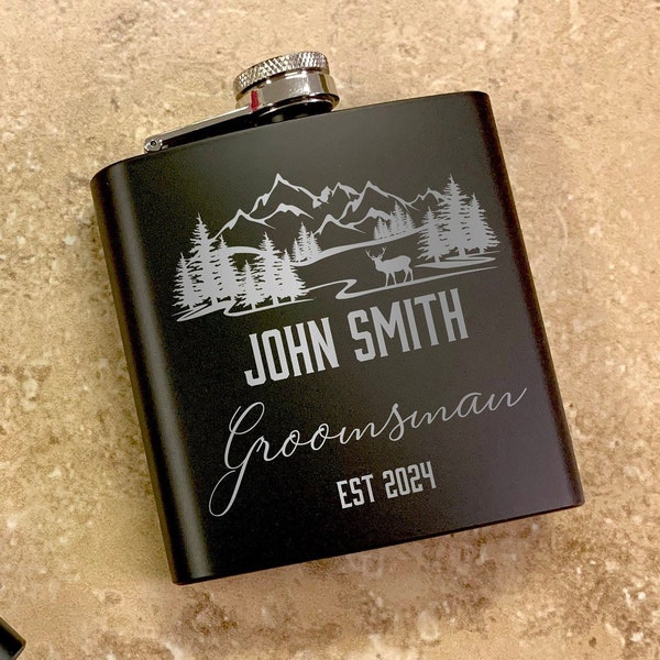 Hunting Flask - Etsy