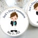 Boys First Holy Communion Candy Kiss Stickers | Communion and Baptism ...