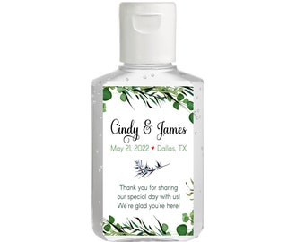 Wedding purell label | Etsy