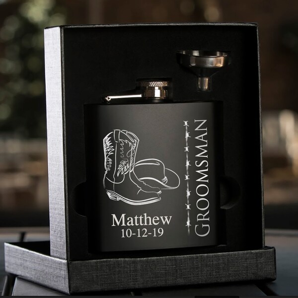 Cowboy Hat Flask - Etsy