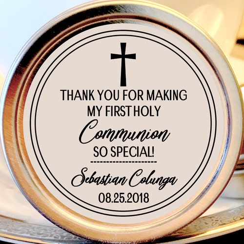 First Holy Communion Candy Tins Girls Holy Communion Mint - Etsy