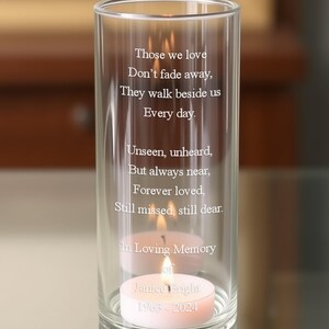 Personalized Memorial Vases - in Loving Memory Vase -floating Wedding ...