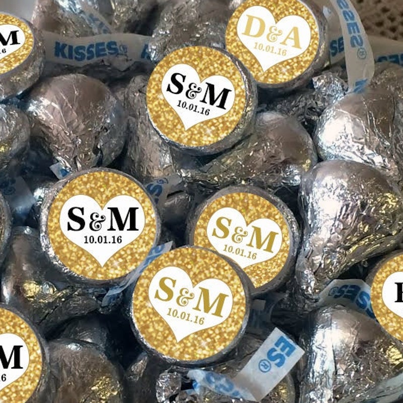 Gold Heart Stickers - Etsy