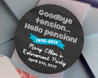 Retirement is Sweet Stickers Retirement Party Favor Labels - Etsy