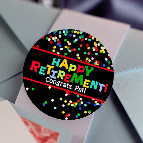 Retirement Thank You Labels - Etsy
