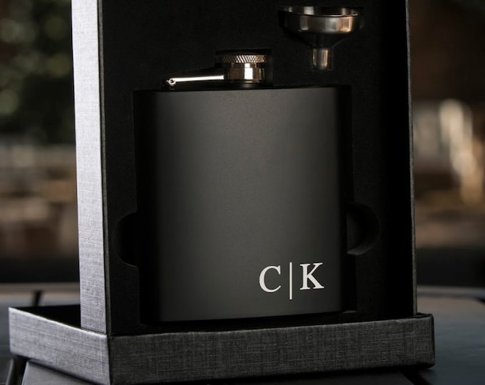 Coffin Hip Flask Carpe Noctem and Holy Water Etched Design Halloween ...