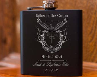 Wedding party flasks | Etsy