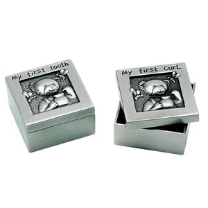 First Tooth Teddy Bear Box Set Teddy Bear Box Set First Curl Box Set ...
