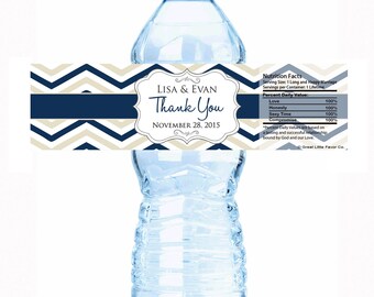 Chevron water bottle | Etsy