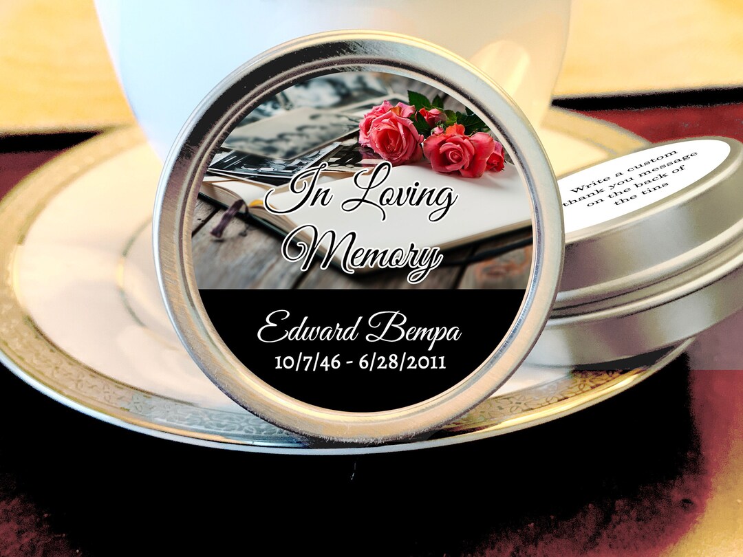 In Loving Memory Mint Tin Favors | Memorial | Mint Favors | Custom Text ...