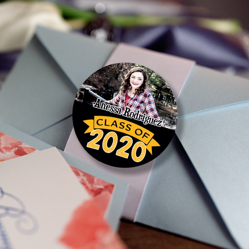 Graduation Photo Stickers Custom High School Senior Labels - Etsy