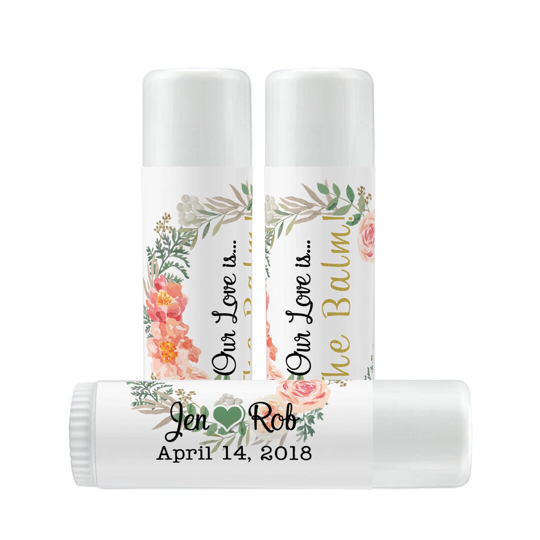 Lip Balm Labels Personalized Lip Balm Labels Bridal Shower - Etsy