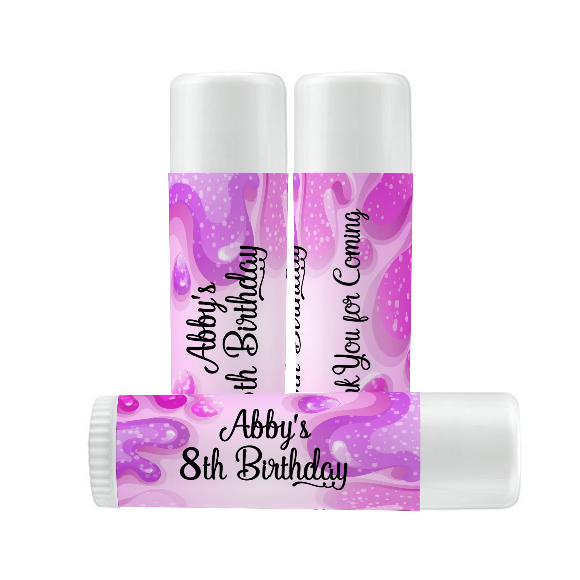 Lip Balm Labels Personalized Lip Balm Labels Birthday Lip | Etsy