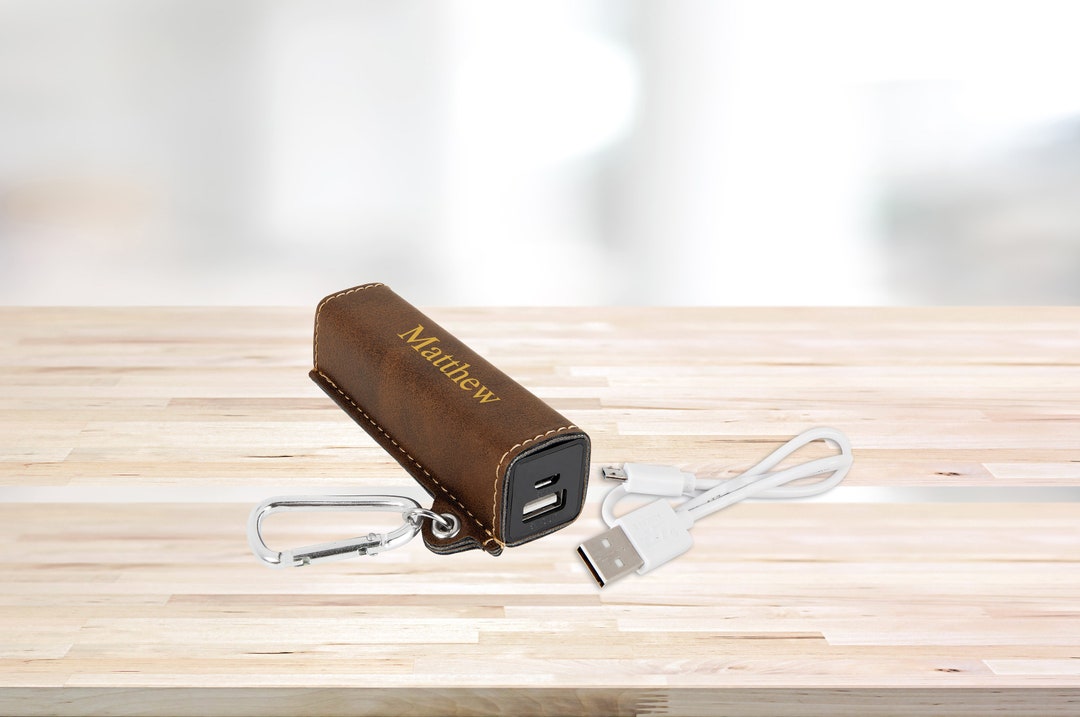 Personalized Portable Power Bank With USB Groomsmen Gifts Gifts for Him ...