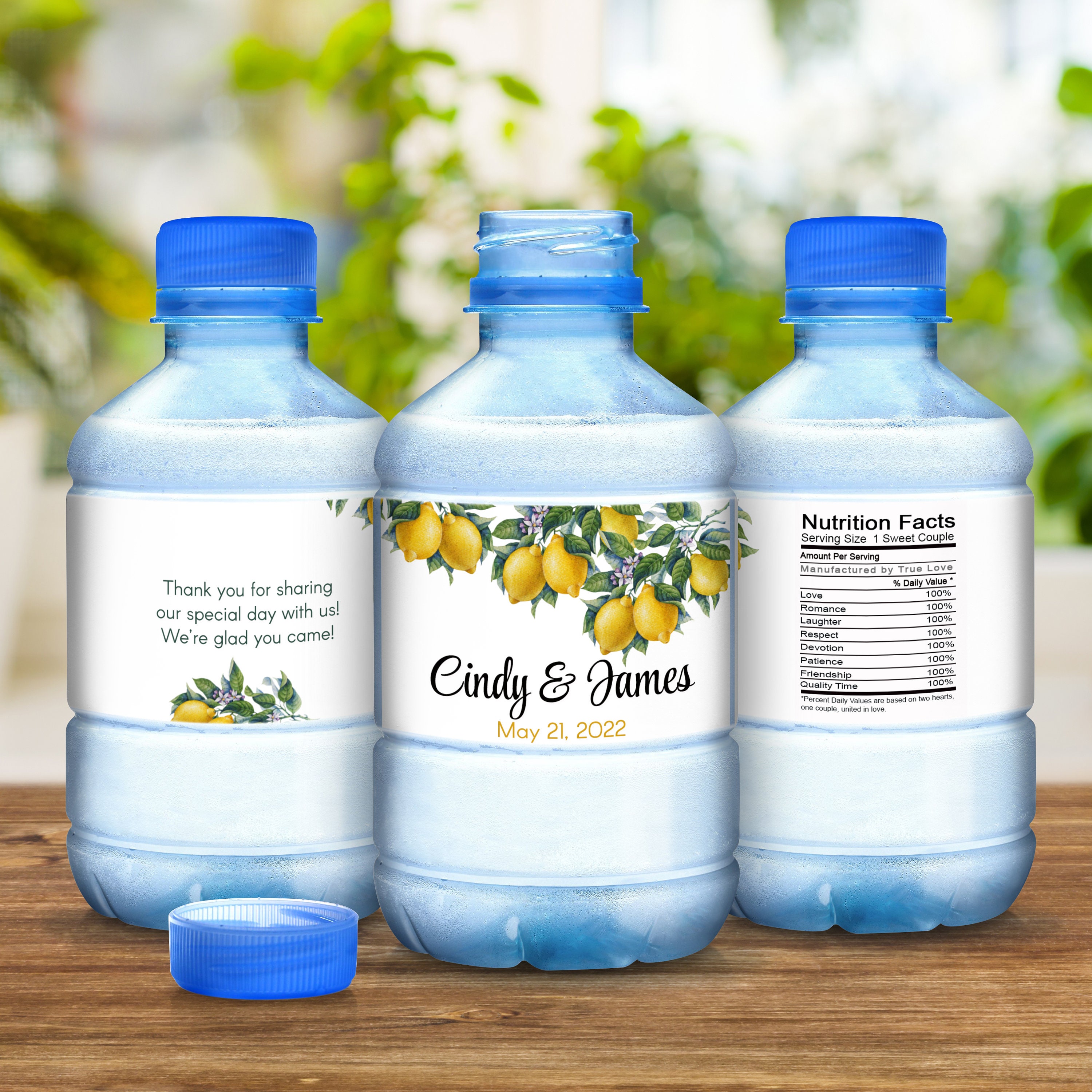 Personalized Botanical Citrus Welcome Box and Bag Favor Labels - Etsy