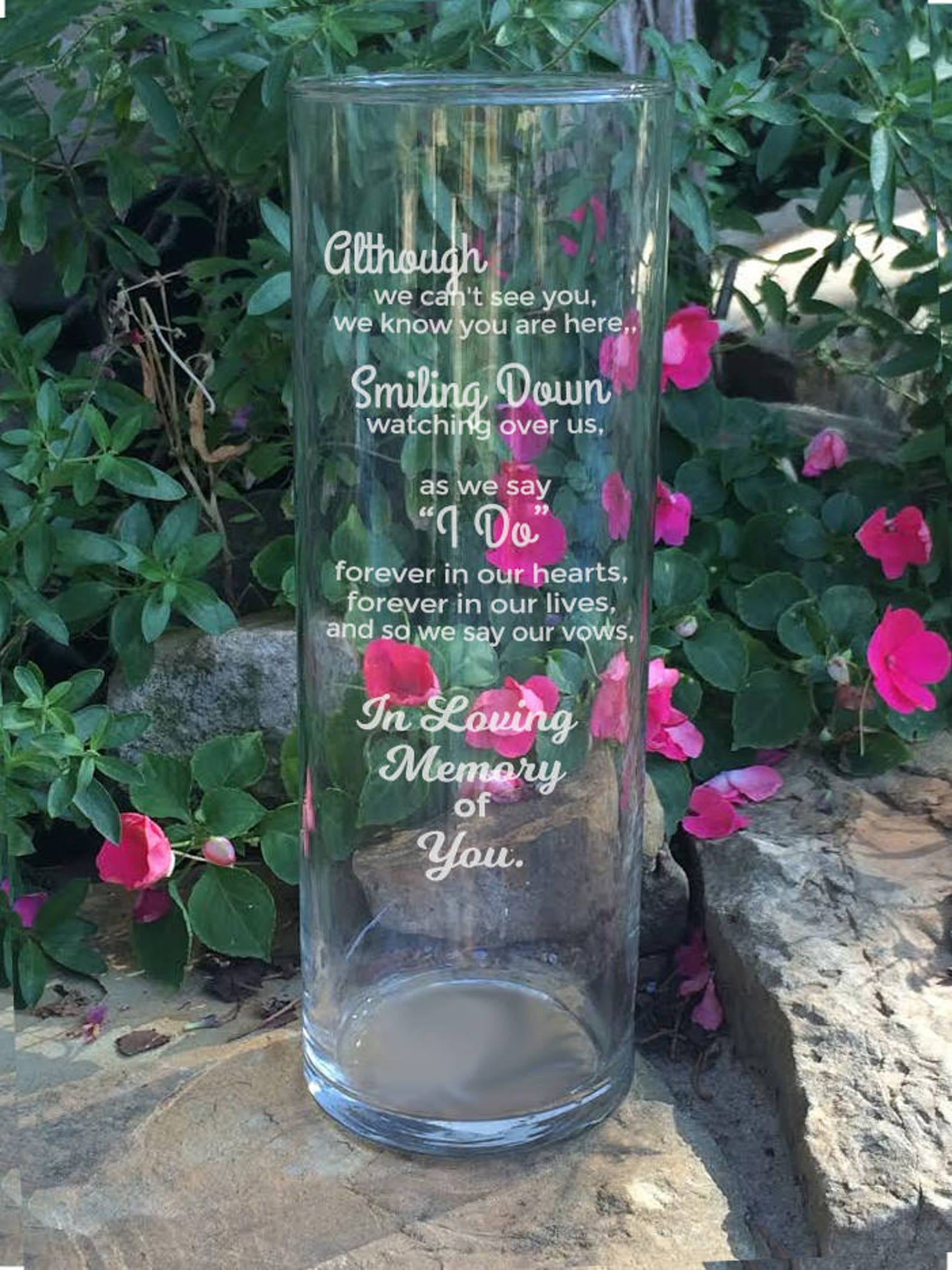 Memorial Vases in Loving Memory Vase floating Wedding - Etsy