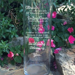 Memorial Vases in Loving Memory Vase floating Wedding Memorial Candle ...