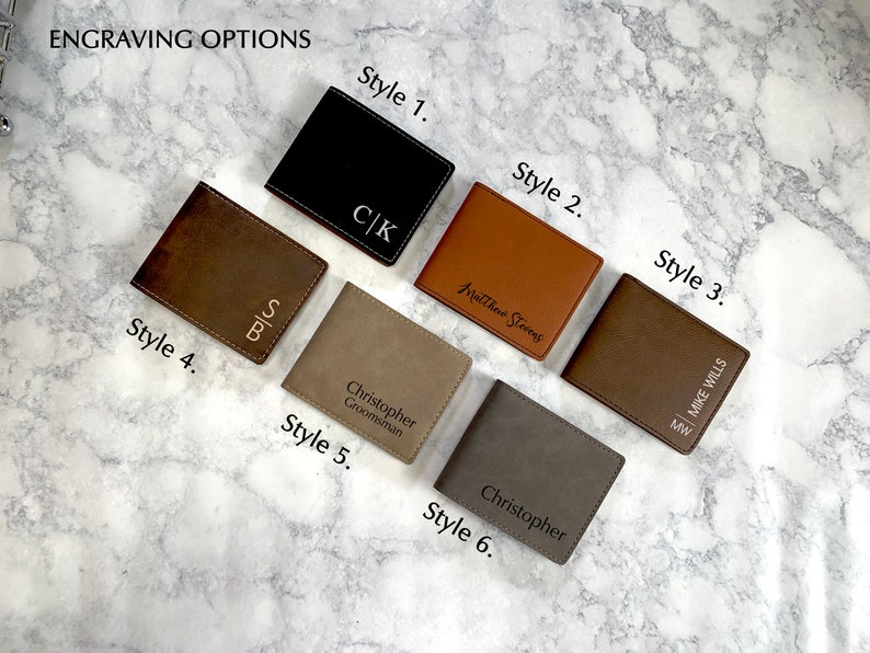 Personalized Men's Wallet Monogrammed Wallet | Etsy