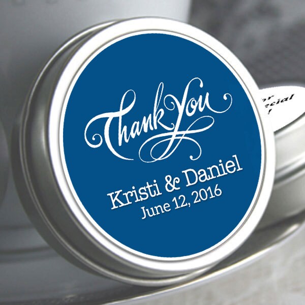 Thank You Wedding Favors Thank You Mint Tins Personalized - Etsy