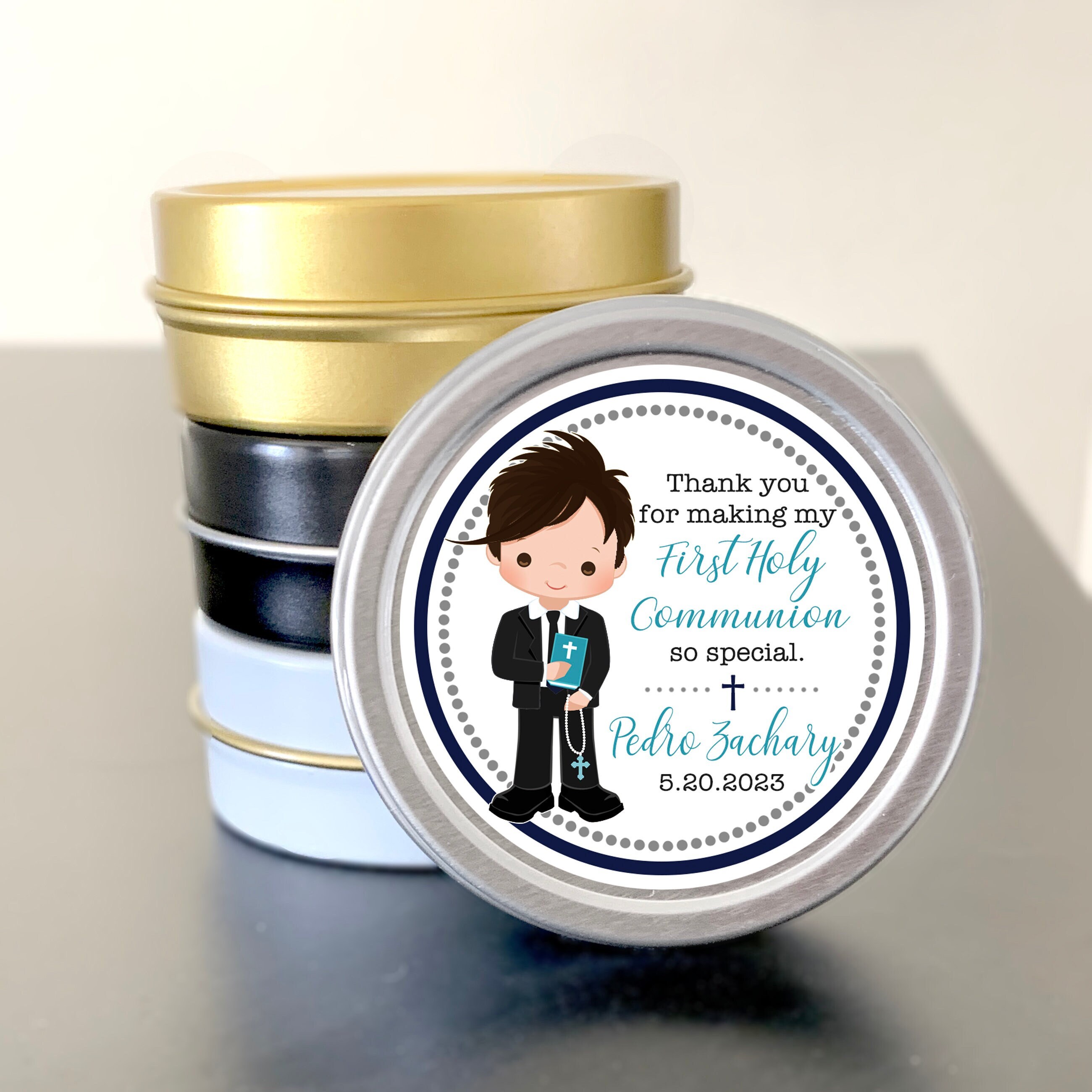 Boys Holy First Holy Communion Mint Tins Candy Communion | Etsy