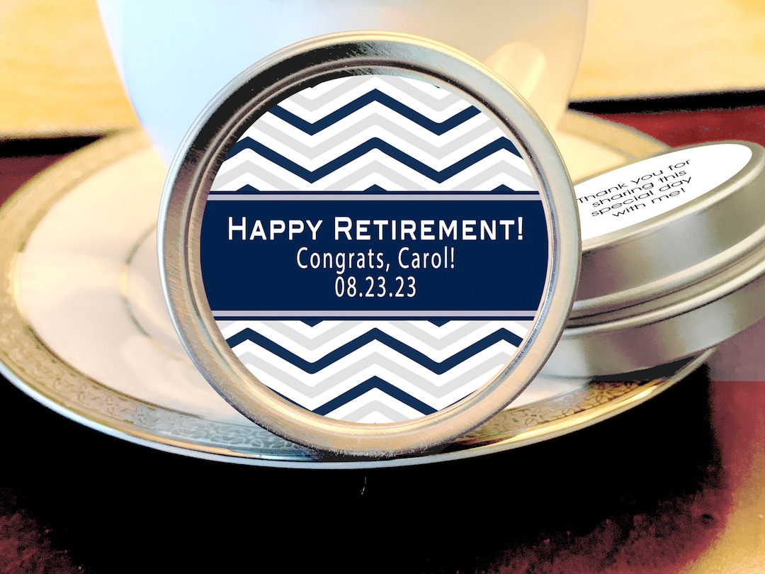 Retirement Favors Mint Tins | Retire Mints | Chevron | Retirement Mints ...