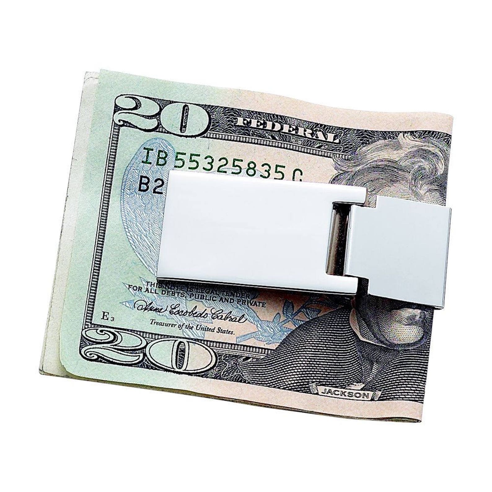 Spring Loaded Money Clip Personalized Money Clip Groomsman - Etsy