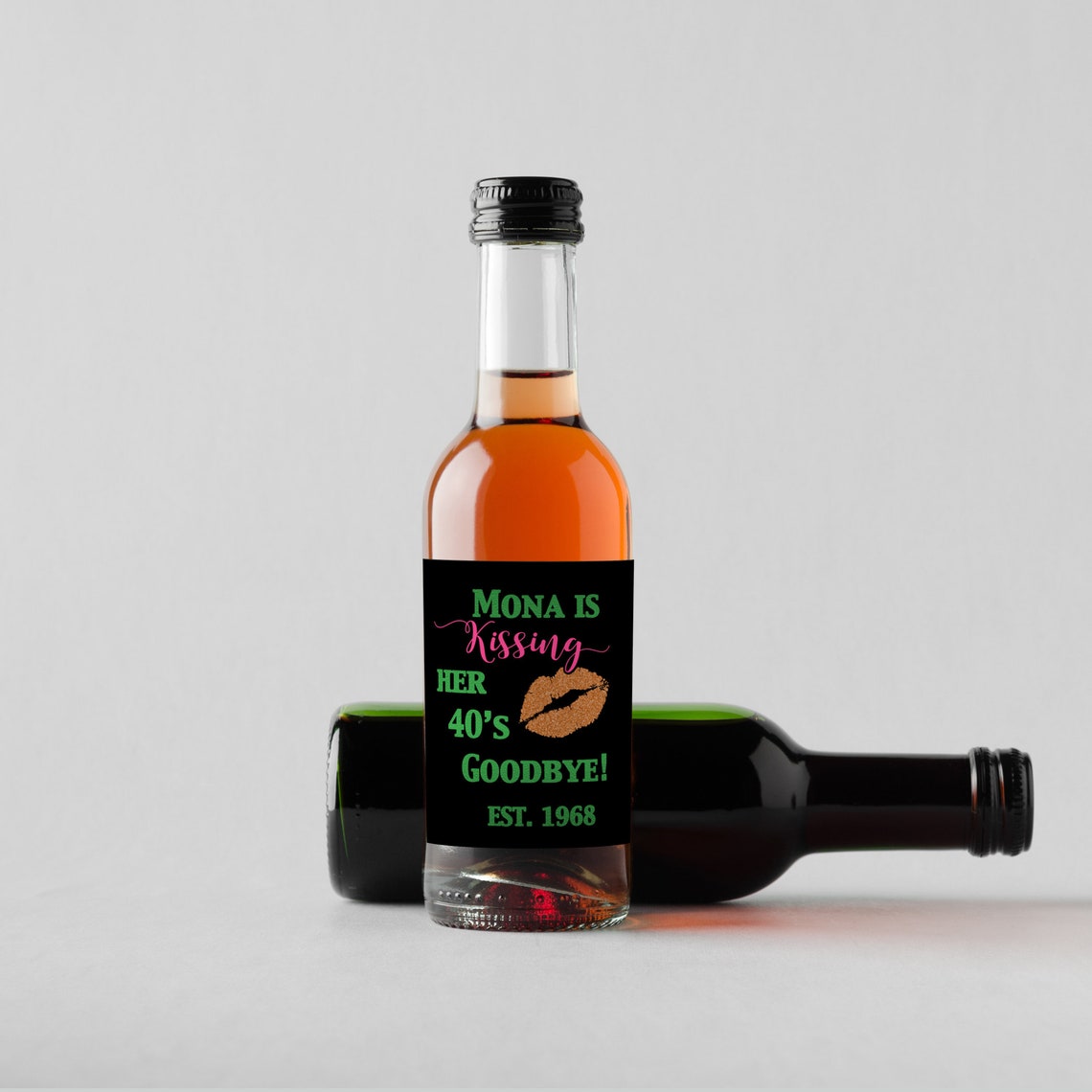 Personalized Custom Mini Wine Bottle Labels Shes's - Etsy