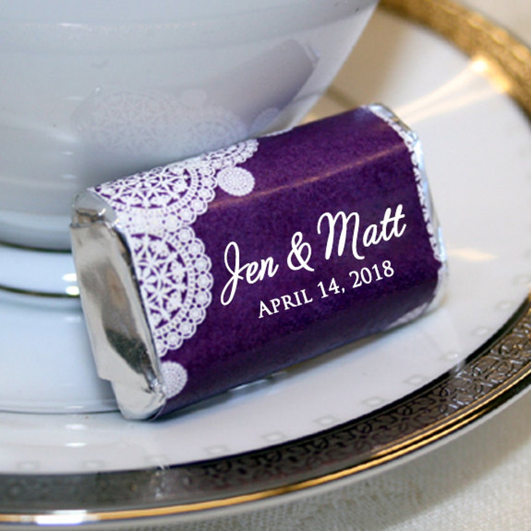 Personalized Photo Miniature Chocolate Wrappers Doily Wrappers Nugget ...