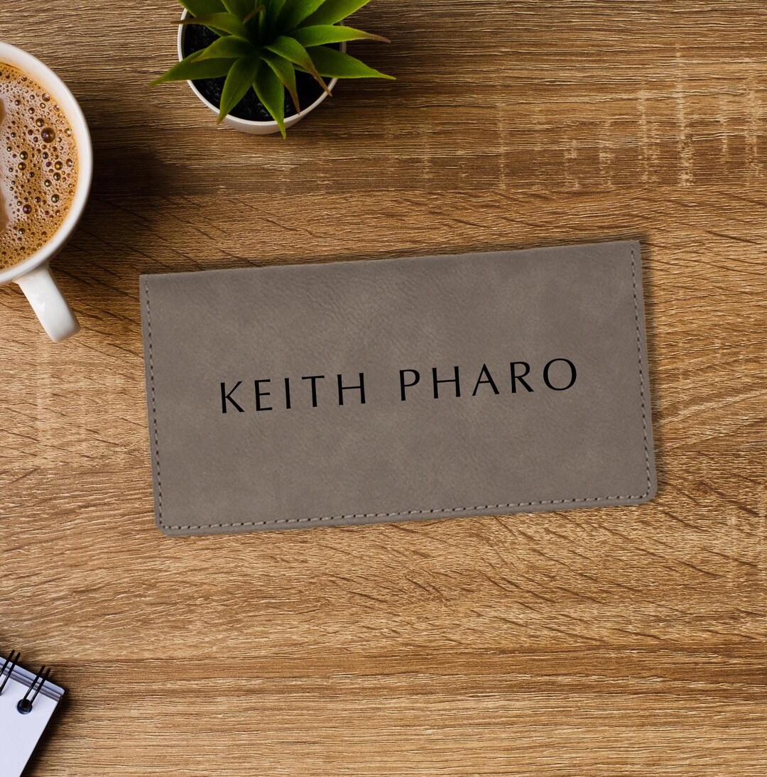 Personalized Checkbook Cover | Custom Leather Checkbook Cover | 6 ...