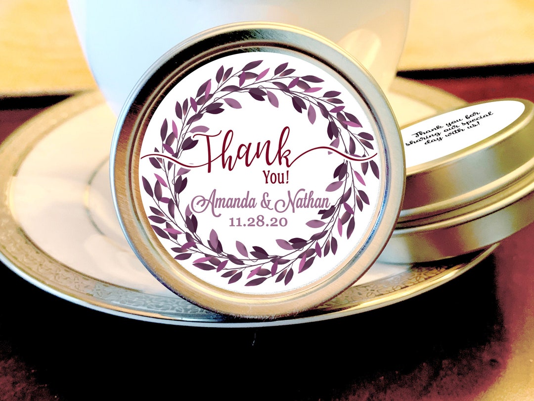 Mint Tin Wedding Favors Thank You Fall Favors Mint Favors Custom Text ...