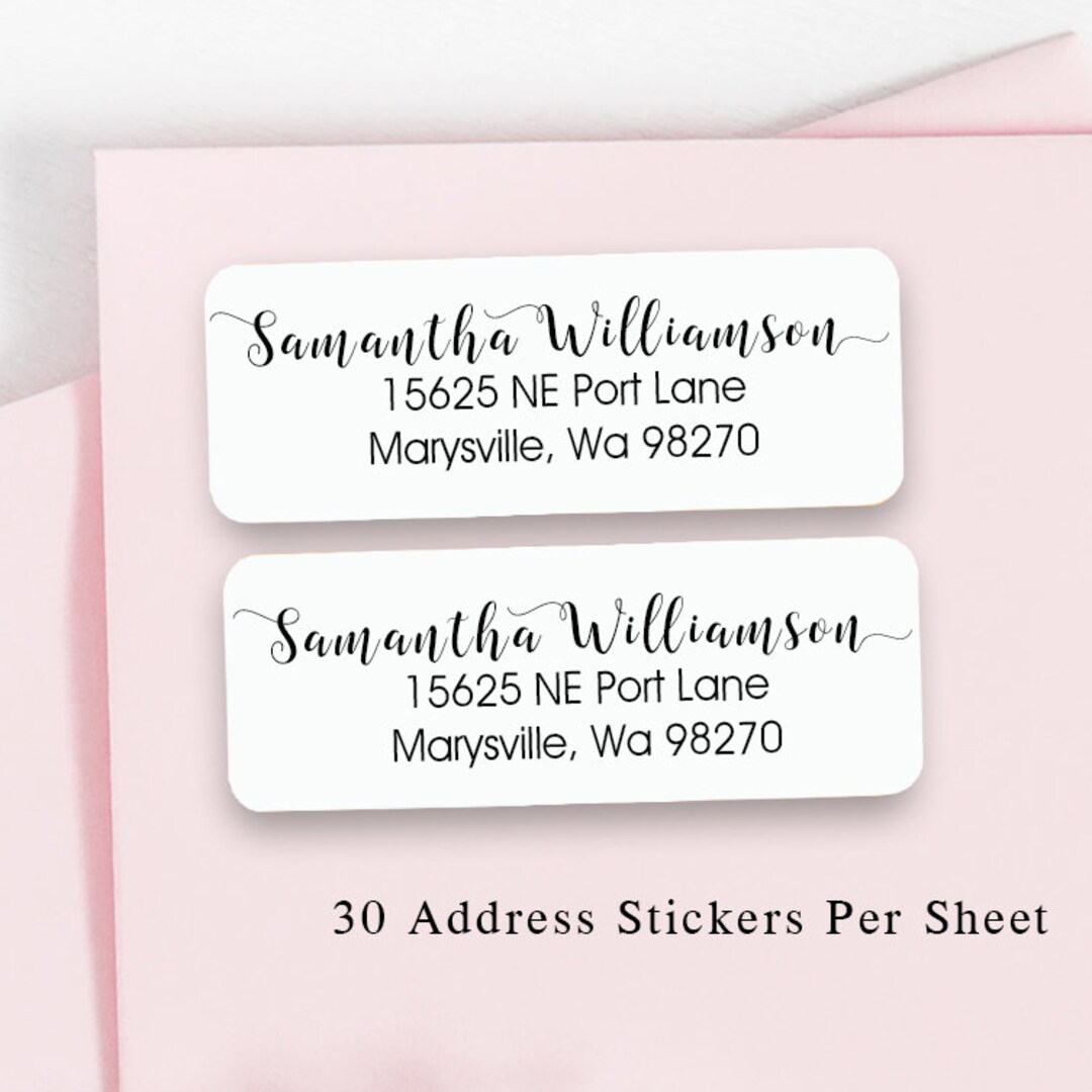 Address Labels - Personalized Return Address Labels - Address Sticker ...
