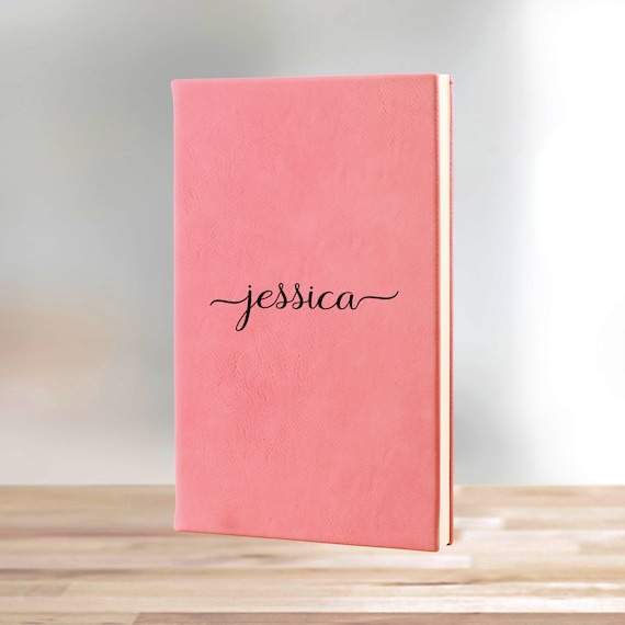 Personalized Writing Journal Pink Custom Lined Journal | Etsy