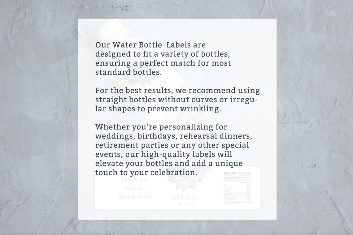 Personalized Printed Water Bottle Labels - Eucalyptus Leaves - Etsy