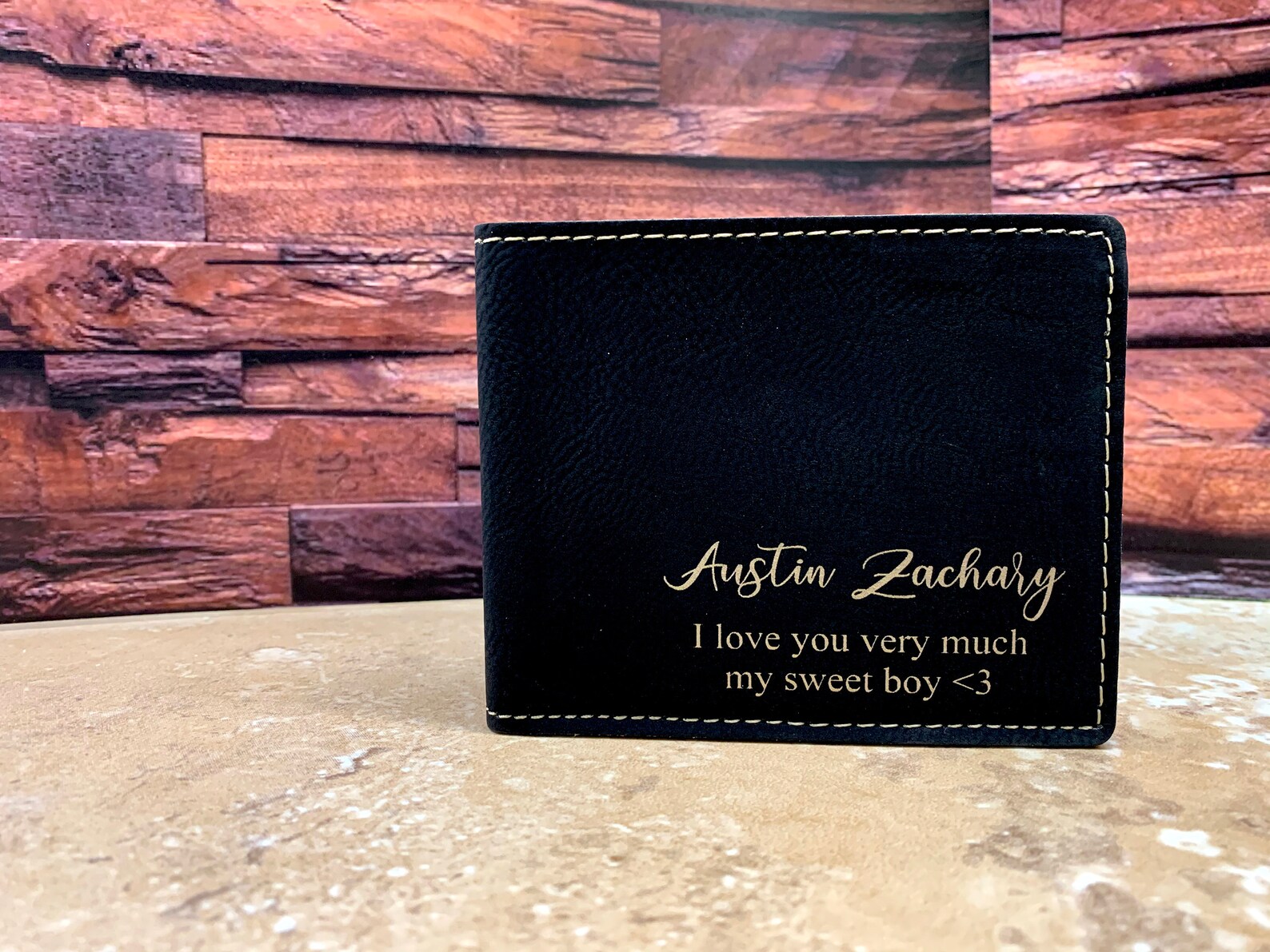 Personalized Men's Wallet, Monogrammed Wallet, Gentleman's Bifold Slim ...