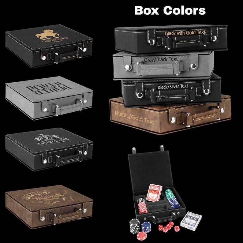 Personalized 100 Chip Poker Gift Set | for Him | Groomsmen Gifts ...
