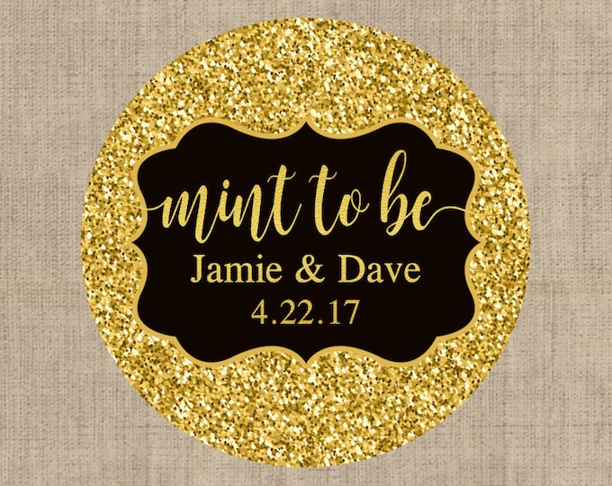 Faux Gold Glitter Stickers Custom Labels Birthday Labels | Etsy