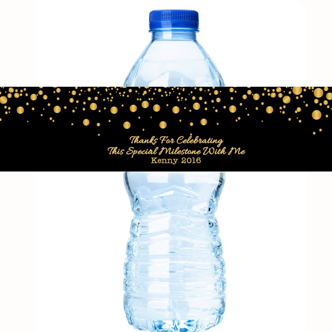 30 Milestone Water Bottle Labels, Personalized Water Bottle Labels ...