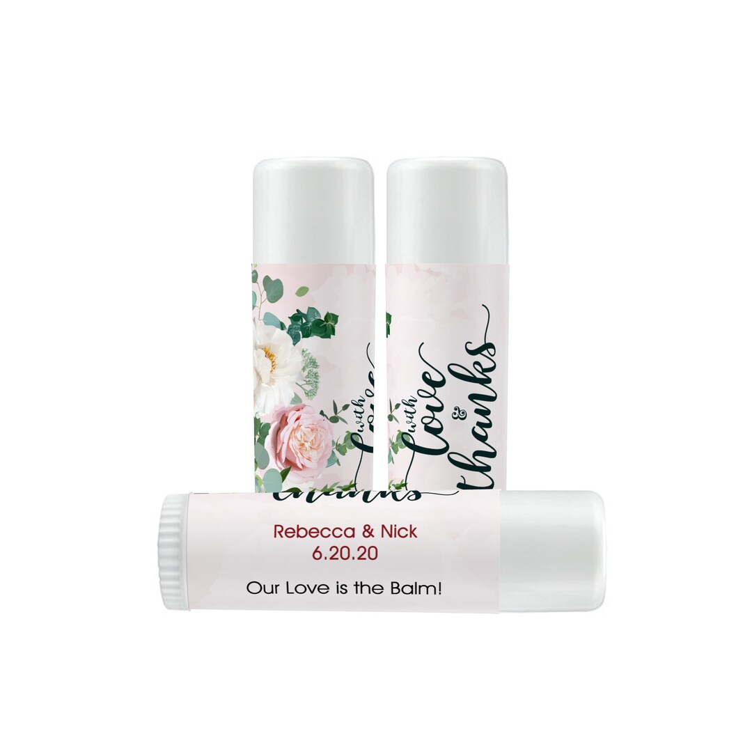 Lip Balm Labels Personalized Lip Balm Labels With Love and - Etsy