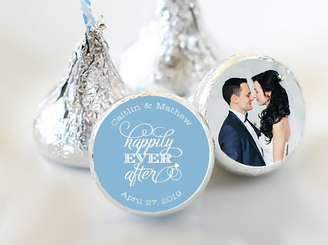 Personalized Wedding Candy Labels: Happily Ever After Stickers - Etsy
