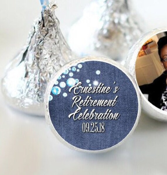 Printed 3/4" Round Candy Stickers | Retirement Celebration | Retirement ...