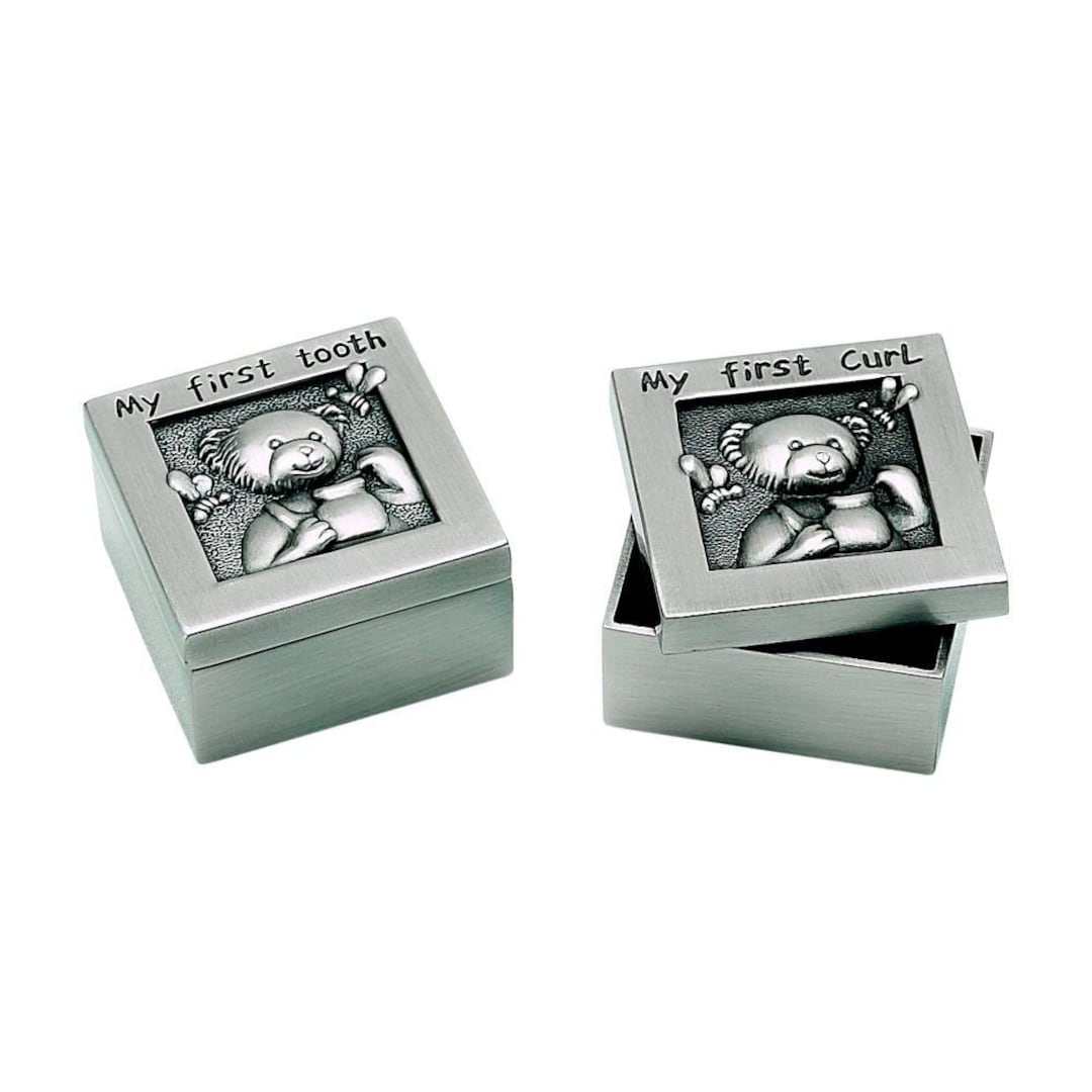 First Tooth Teddy Bear Box Set Teddy Bear Box Set First Curl Box Set ...