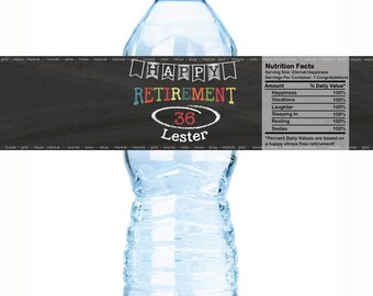 Retirement Gift Retirement Wine Label Retirement Party - Etsy