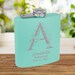 Personalized Matte White Flask Custom Flask Engraved Pink - Etsy