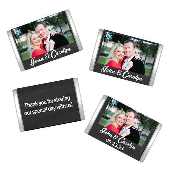 Photo Miniatures Chocolate Wrappers - Wedding Decor - Wedding Mini ...