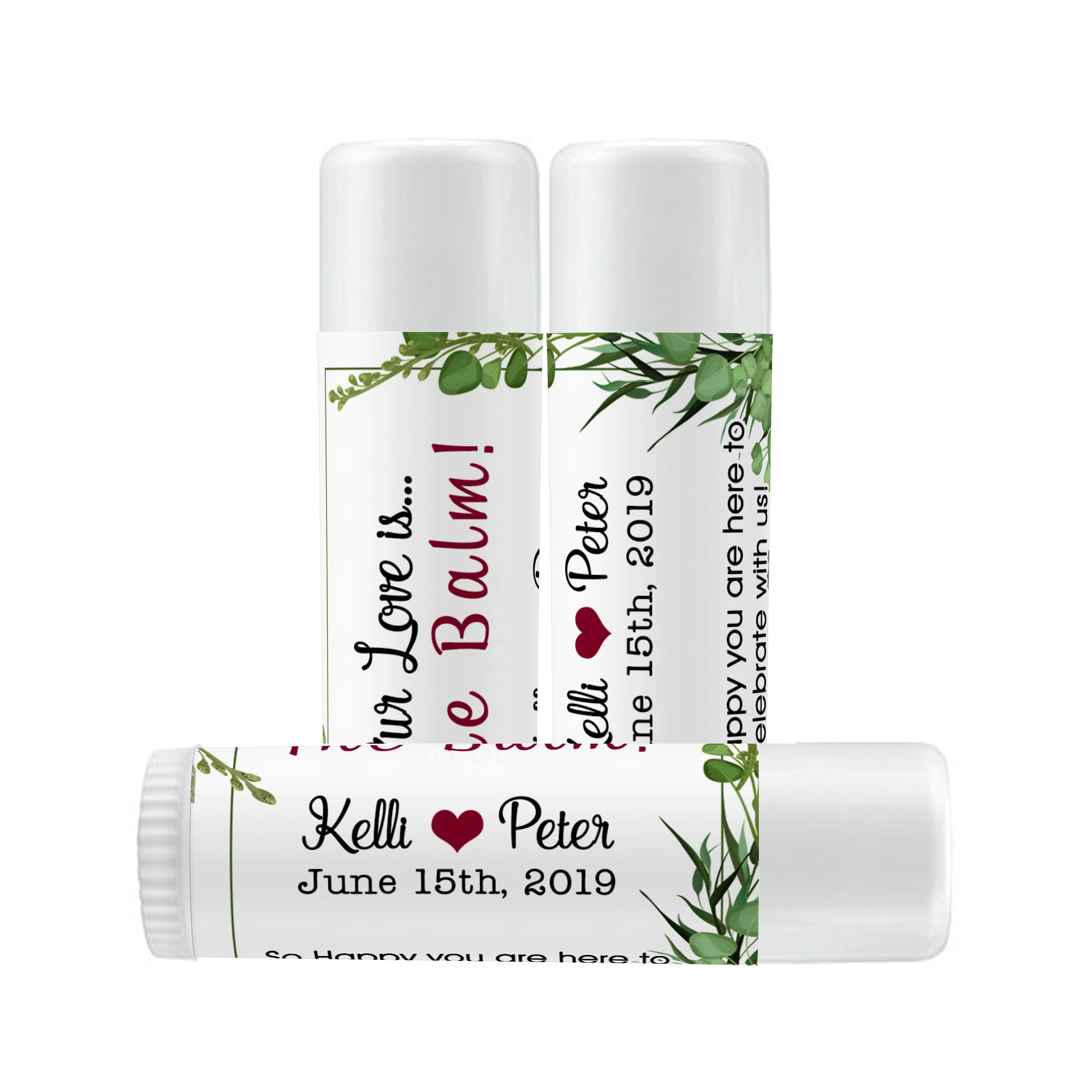 Lip Balm Labels Personalized Lip Balm Labels Bridal Shower | Etsy