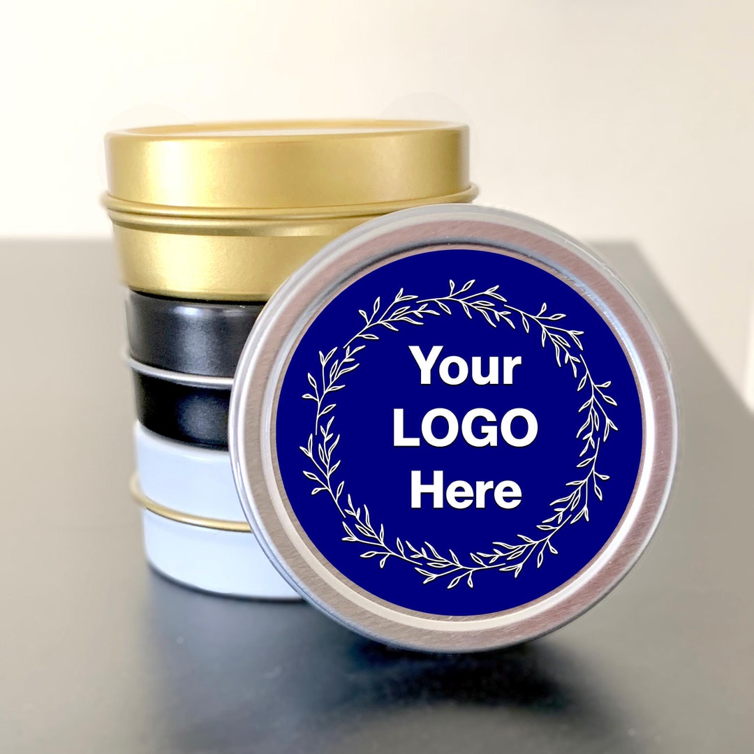Custom Logo Mint Tin Favors | Personalized Corporate Favor Box | White ...