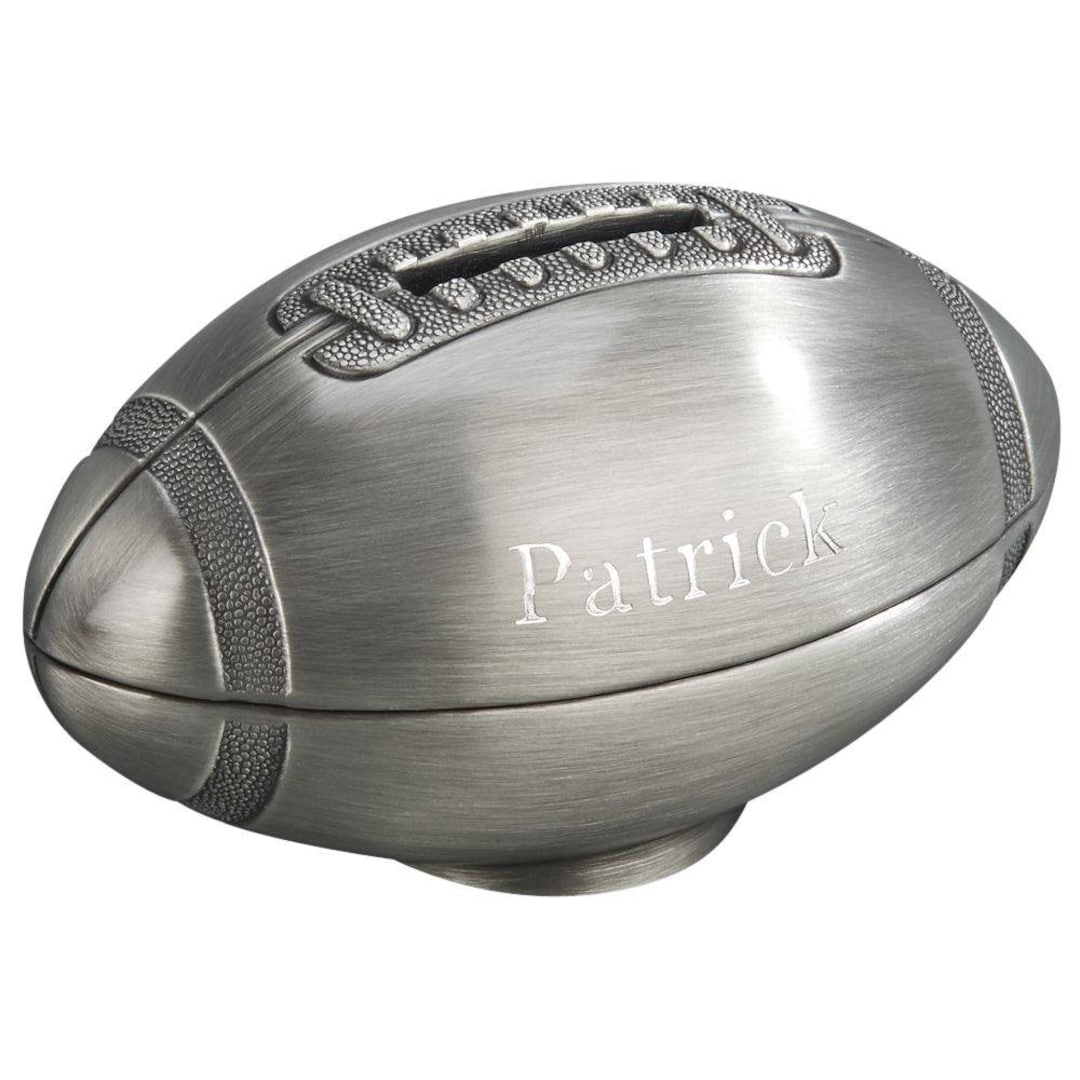 Football Bank - Personalized Football Bank - Child's Football Bank ...