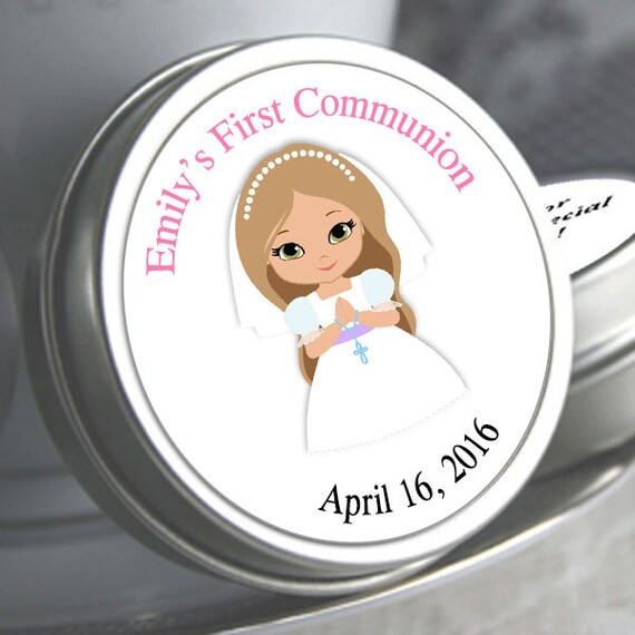 First Holy Communion, Candy Tins, Girls Holy Communion Mint Tins ...