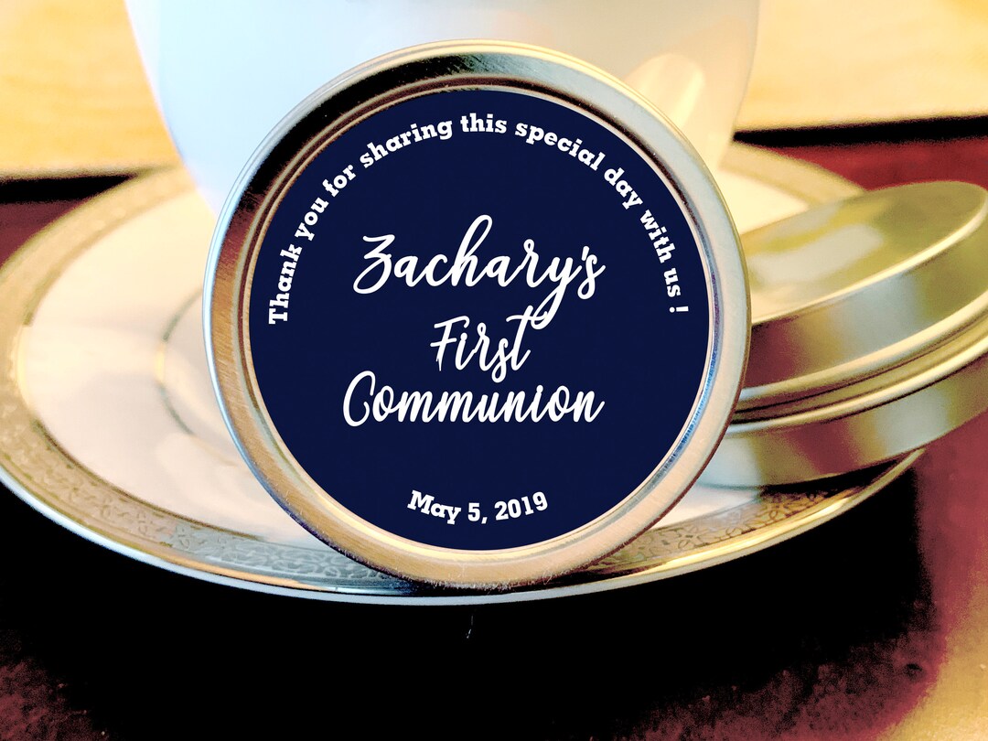 First Holy Communion, Candy Tins, Boys Holy Communion Mint Tins ...
